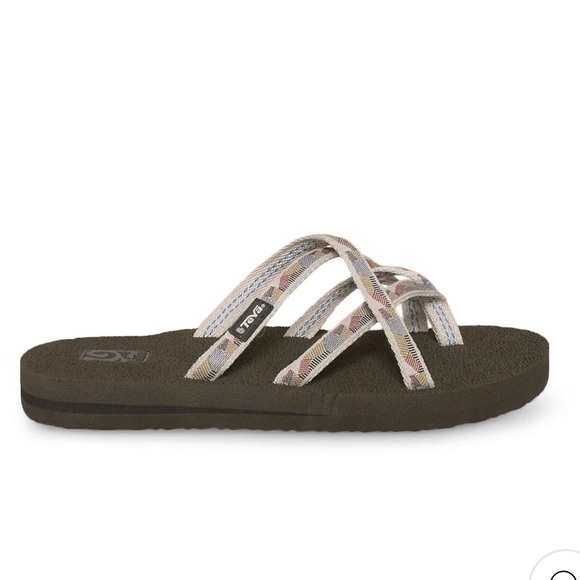 Teva | Shoes | Teva Olowahu Waterfall Antique Gold Flip Flops Womens ...